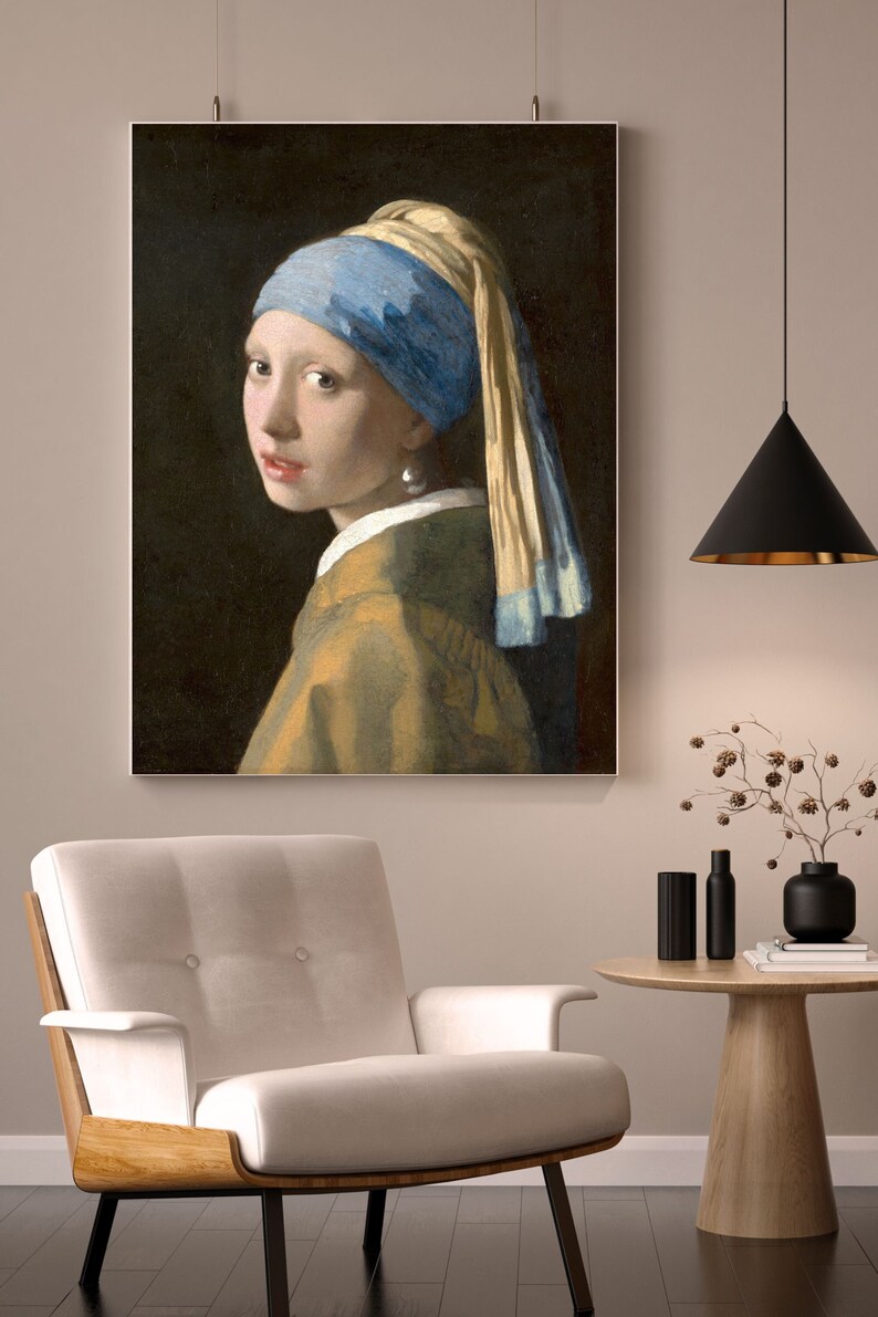 Girl With a Pearl Earring Johannes Vermeer Printable - Etsy