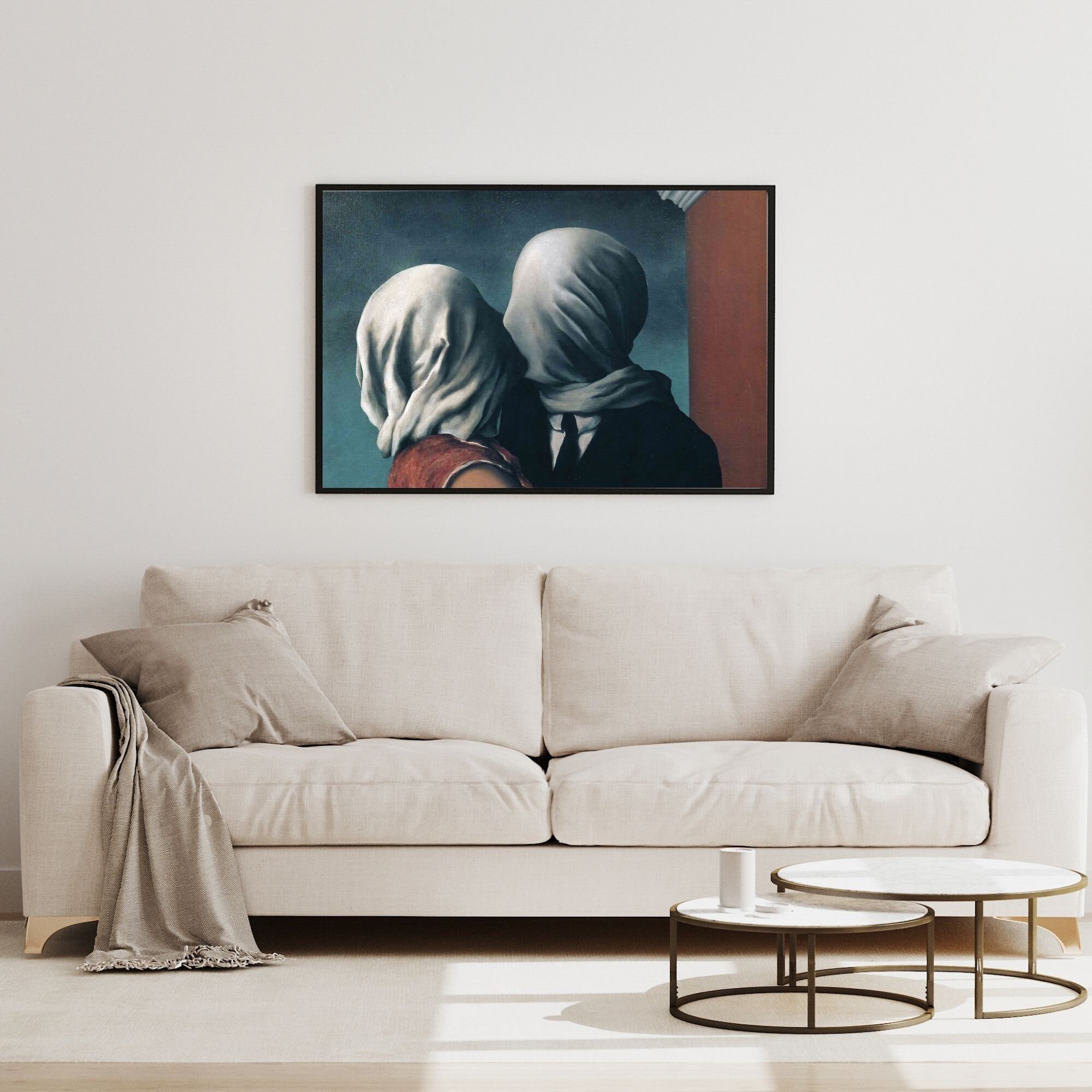 The Lovers René Magritte Printable Vintage Modern European Wall Art ...