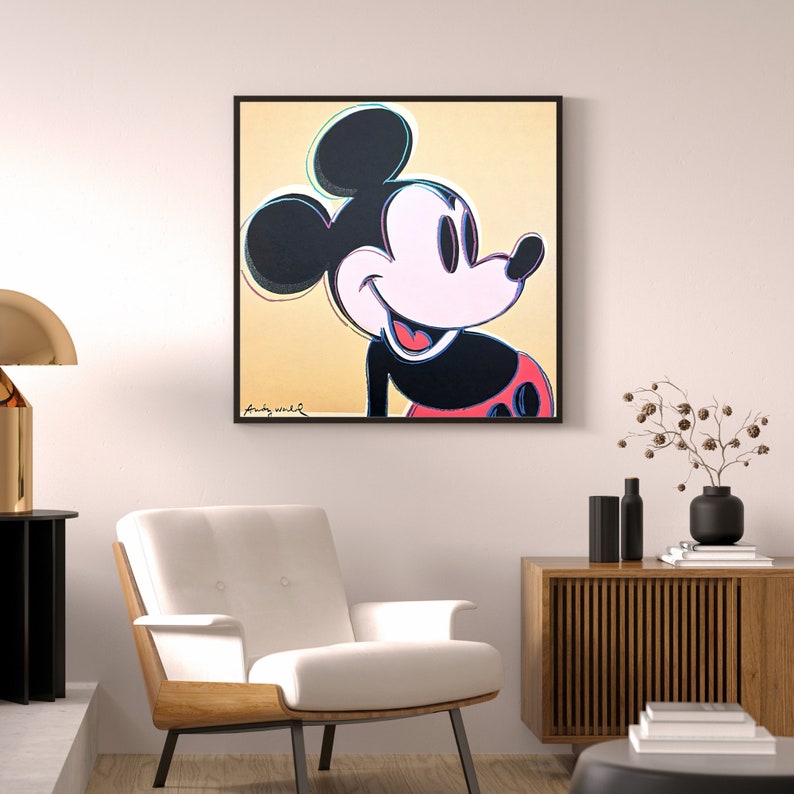 Andy Warhol Quadrant Mickey Mouse Digital Download Set of 10 Square ... Andy Warhol Quadrant Mickey Mouse Digital Download Set of 10 Square ...
