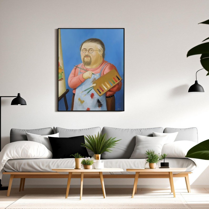 Botero Self Portrait Fernando Botero Digital Download Printable Modern ...