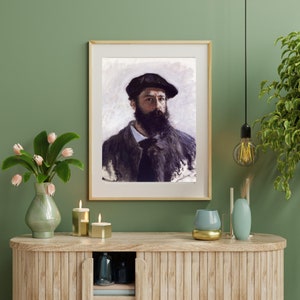 Claude Monet Self Portrait Digital Download Printable Vintage French ...