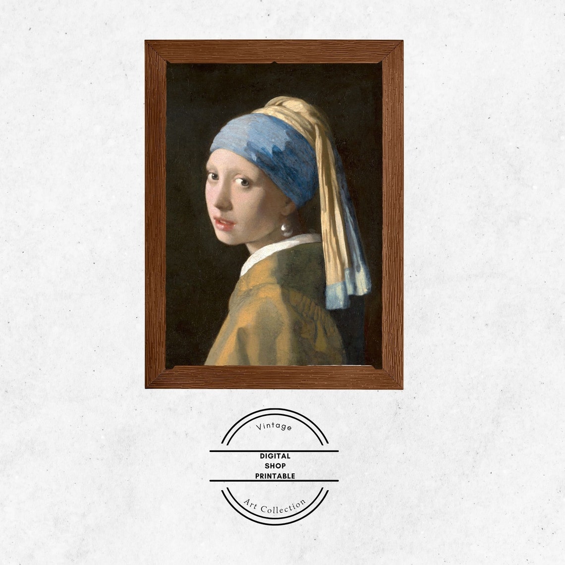 Girl With a Pearl Earring Johannes Vermeer Printable - Etsy