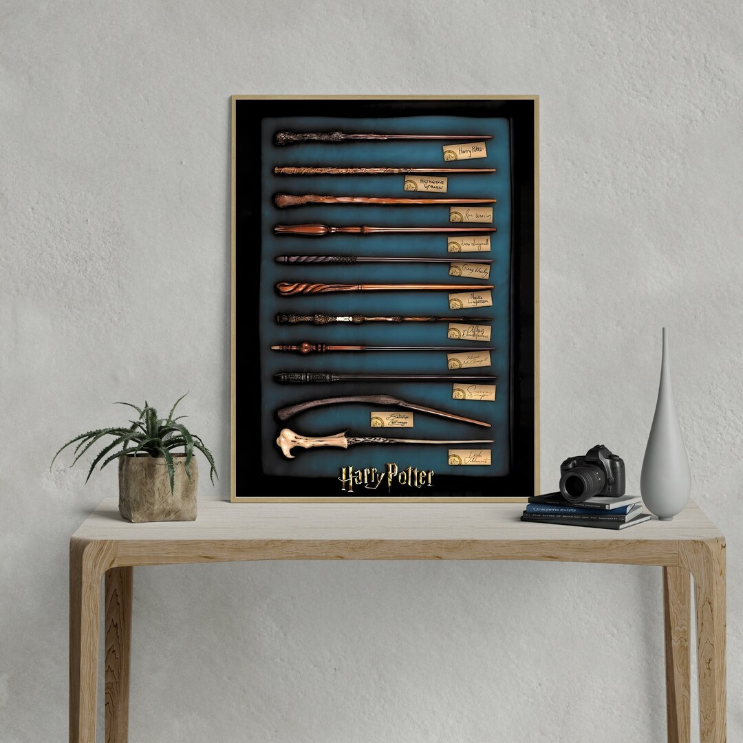 Potter Wands Poster Digital Download Printable Wall Art 11 Magic Wands ...