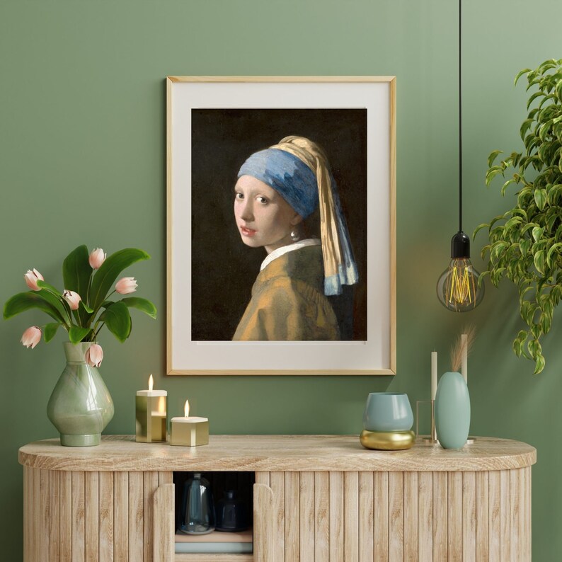 Girl With a Pearl Earring Johannes Vermeer Printable - Etsy