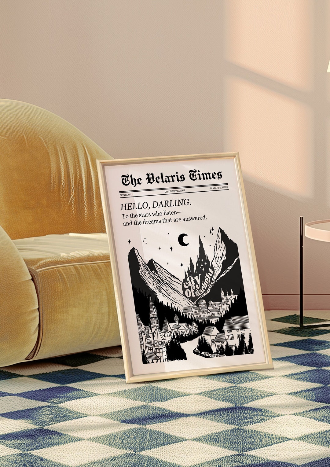 Acotar Print, Velaris Wall Art, City of Starlight, Booktok, Bookish ...