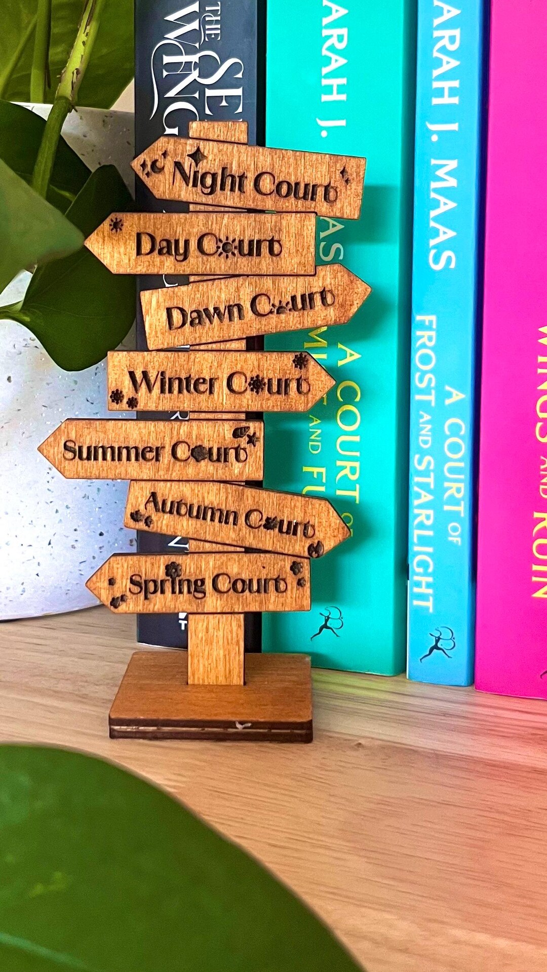 Acotar Court Signpost Stand | Night Court, Spring Court | Bookish Merch ...