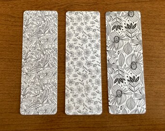 Color Your Own Bookmarks - Etsy