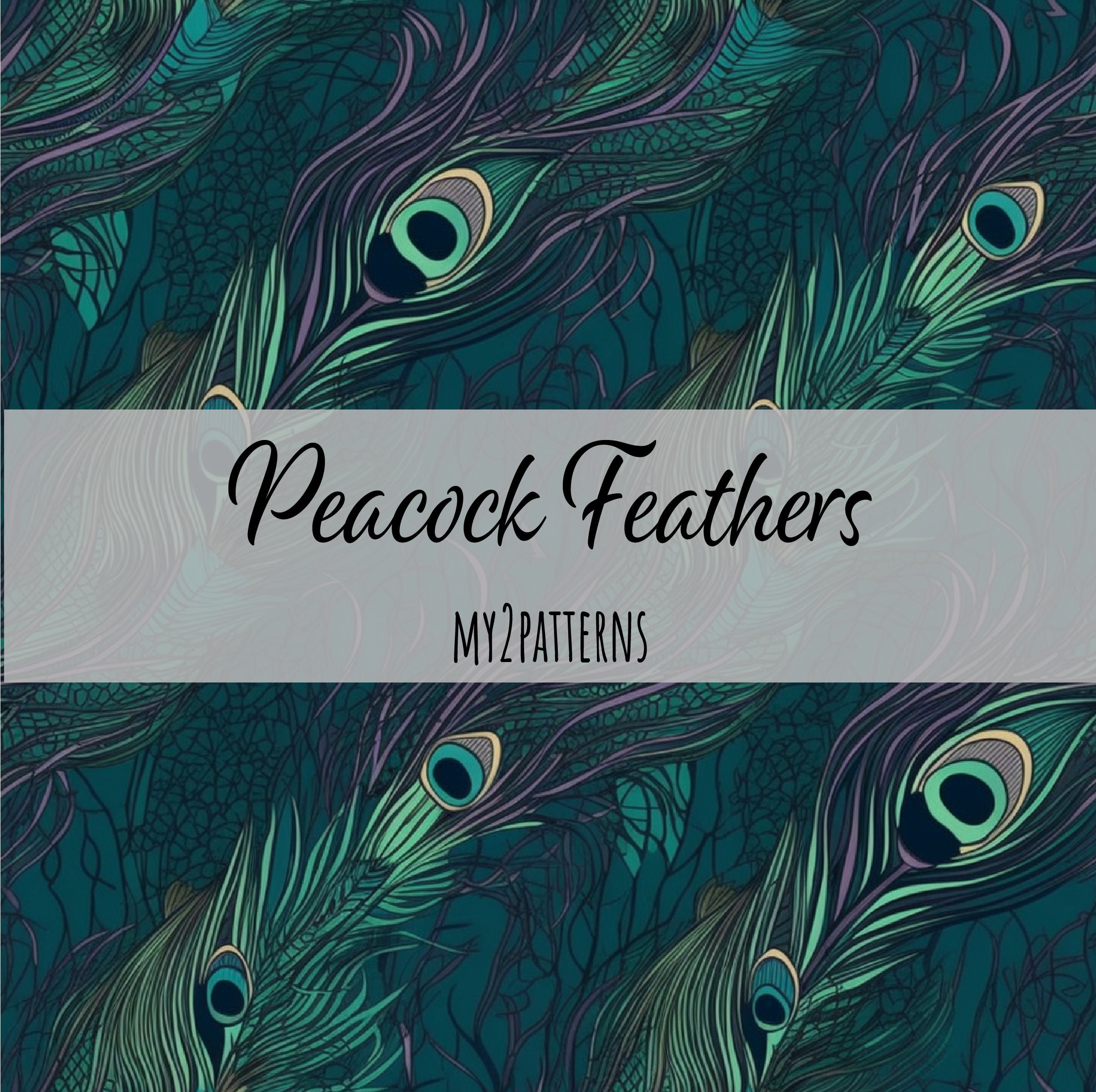 Peacock Feather Pattern Seamless