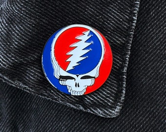 Stealie Pin Grateful Dead Classic Dead Head Collectible - Etsy