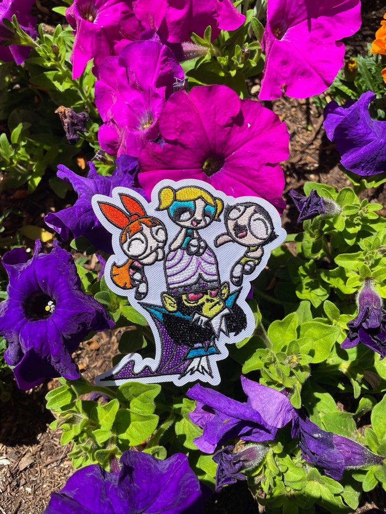 Mojo Jojo & Powerpuff Girls Patch - Etsy