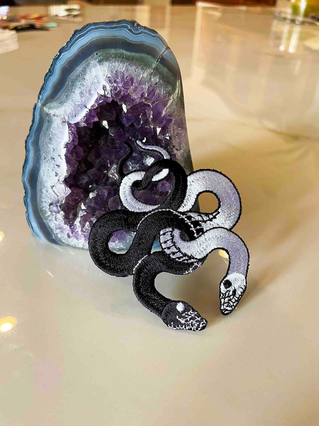 Yin Yang Snakes Patch - Etsy