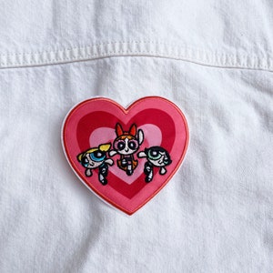 Powerpuff Girls Heart Patch - Etsy
