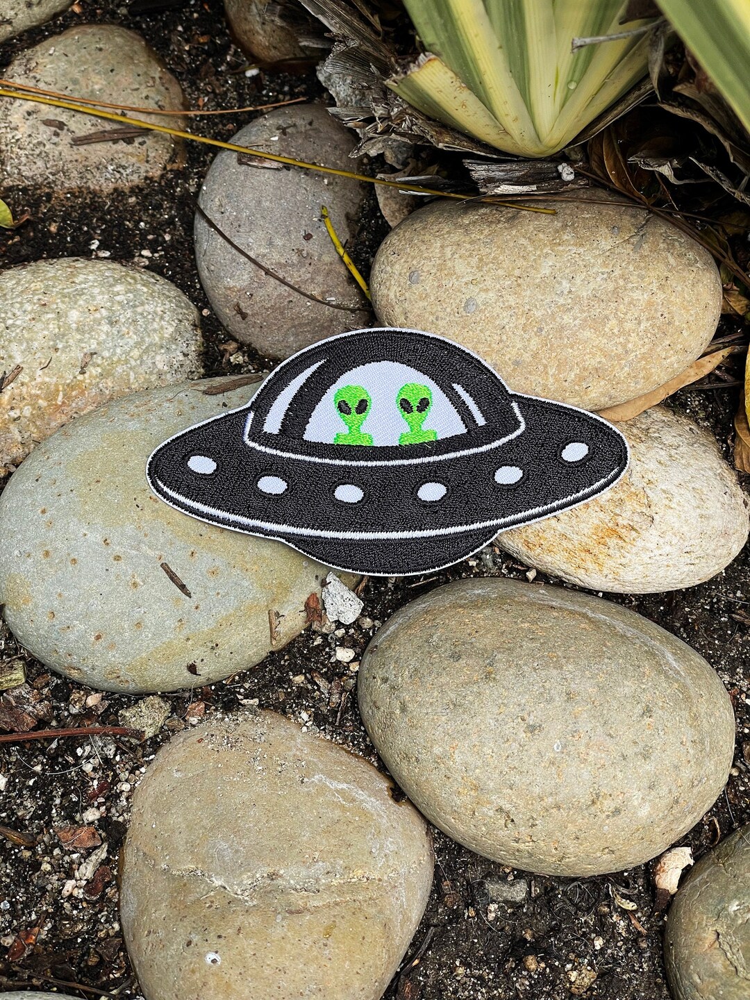 Alien Spaceship Patch - Etsy