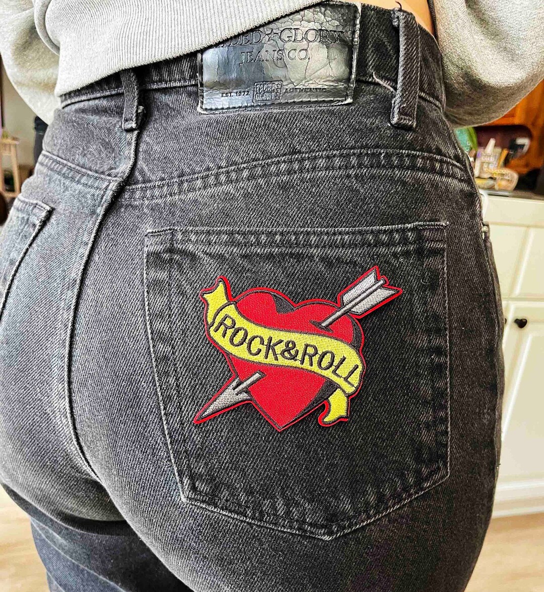 I Love Rock & Roll Patch - Etsy