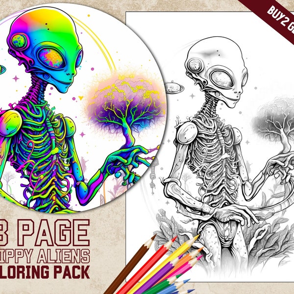 Trippy Printable Pages - Etsy