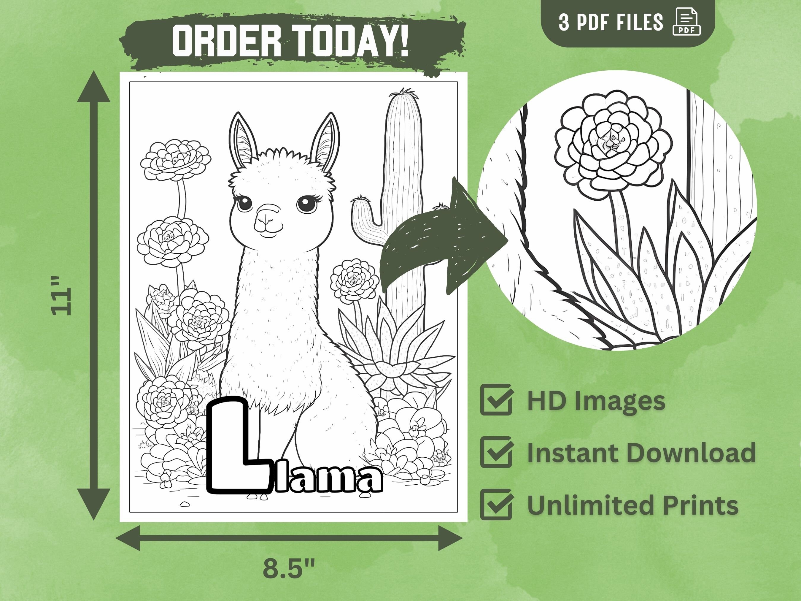 Kids Alphabet Coloring Book, Printable Animal Coloring Pages for Kids ...