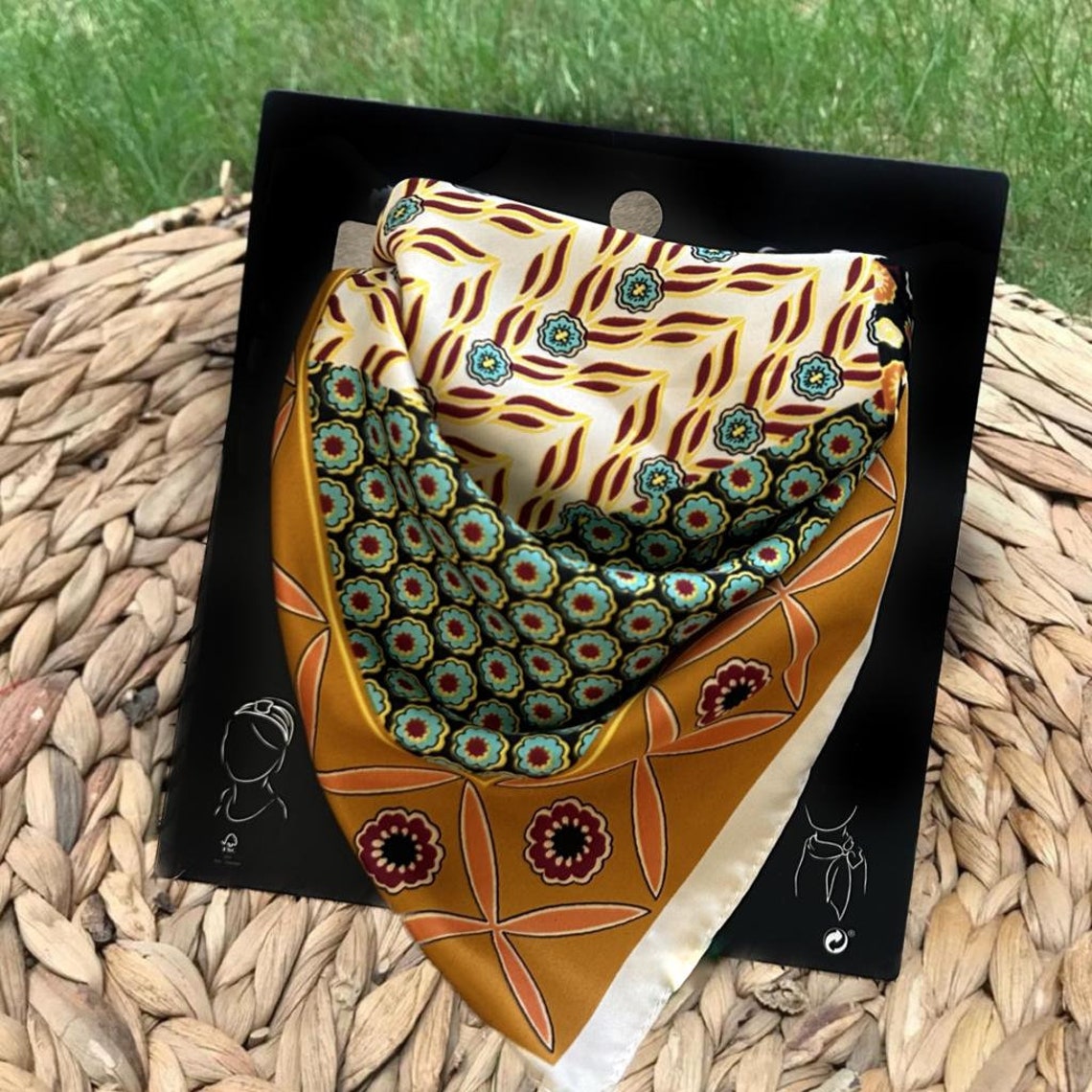 Bandanas for Women, Patterned Bandana, Patterned Scarf, Scarf for Women ...