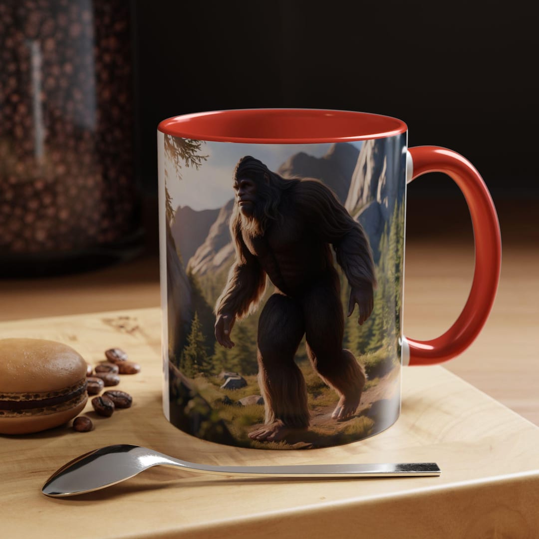 Bigfoot Coffee Cup - Sasquatch Coffee Mug, Pacific Northwest Cryptid ...