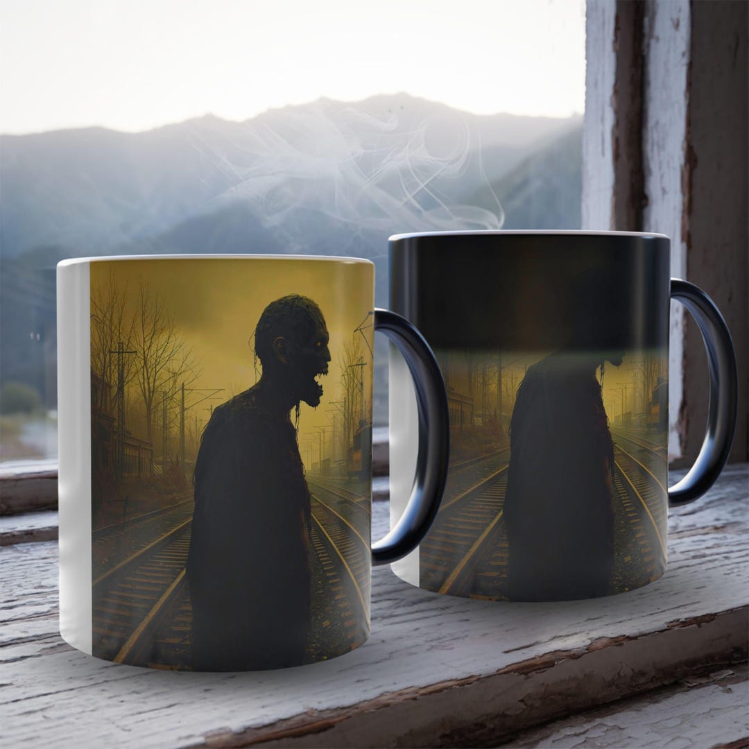 Color Changing Zombie Mug: Halloween Horror, Apocalypse Roast ...