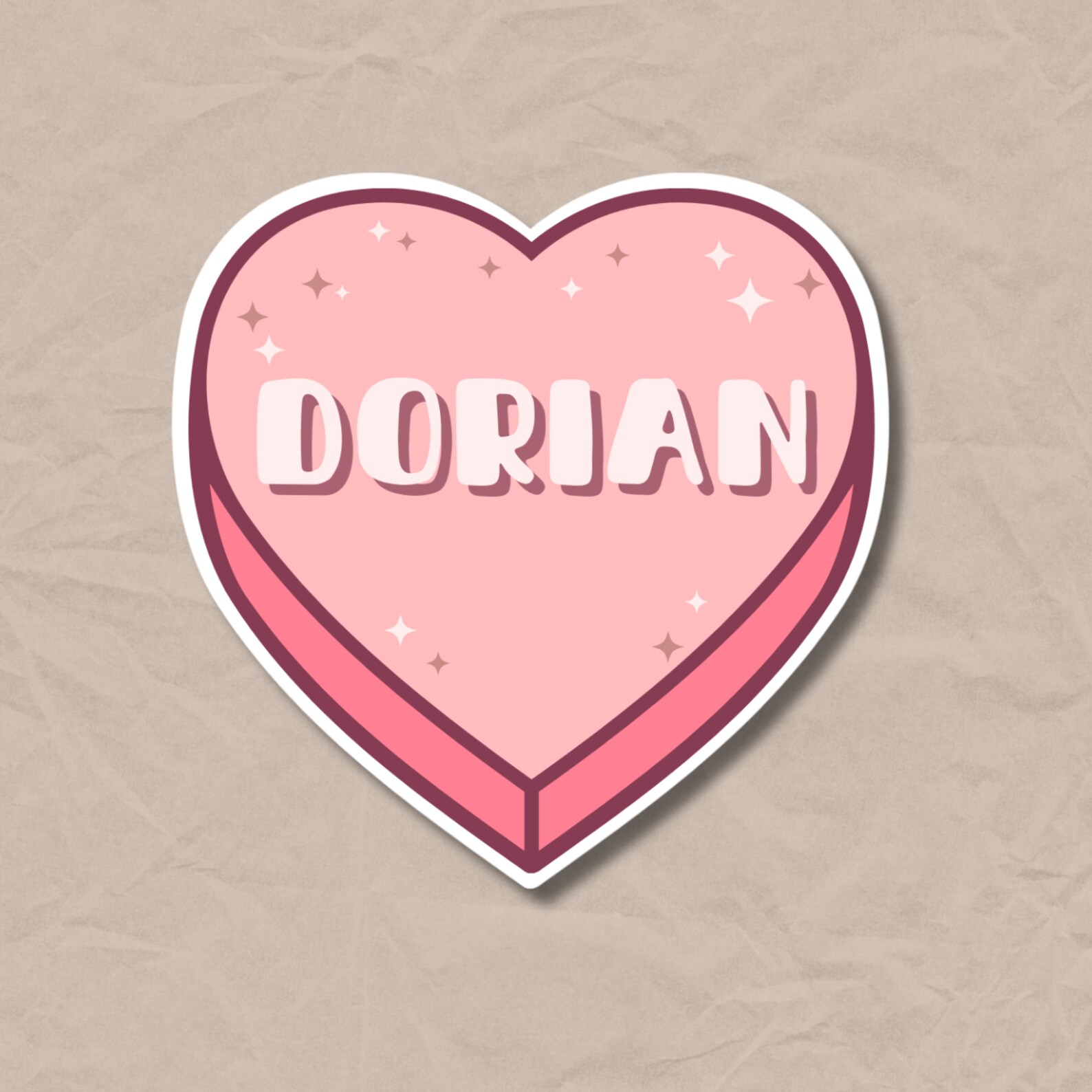 TOG Boys Candy Hearts Throne of Glass Stickers VINYL STICKER Sarah J ...