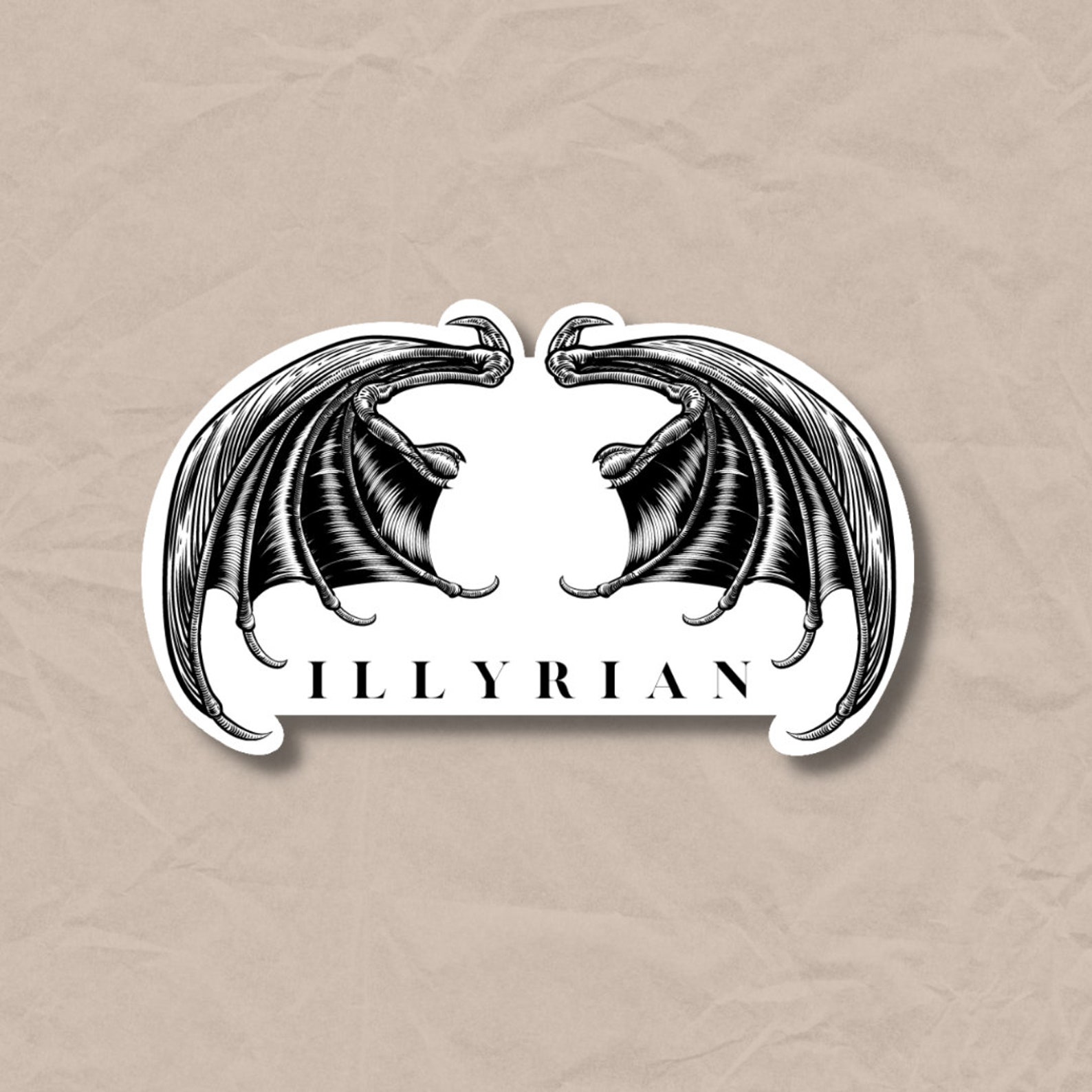 ACOTAR Illyrian Wings Sticker VINYL STICKER Booktok - Etsy
