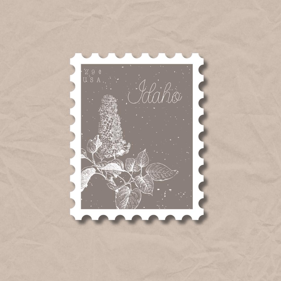 Idaho State Stamp VINYL STICKER - Etsy