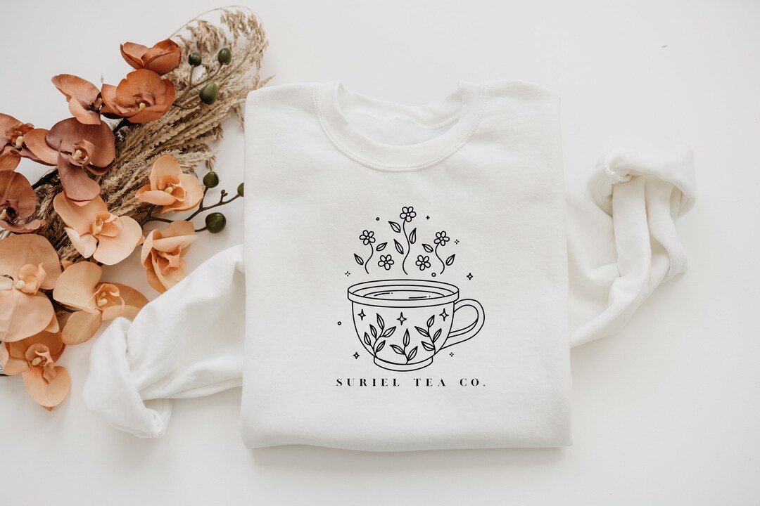 ACOTAR Suriel Tea Co. Crewneck Sweater Bookish Booktok SJM Sarah J Maas ...