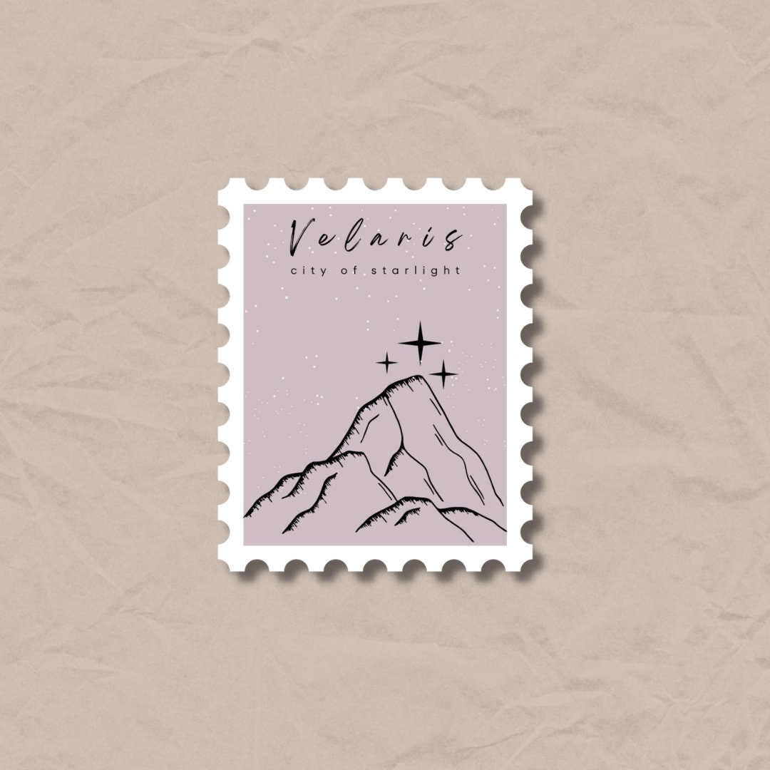 Velaris Stamp Sticker VINYL STICKER City of Starlight ACOTAR Sarah J ...