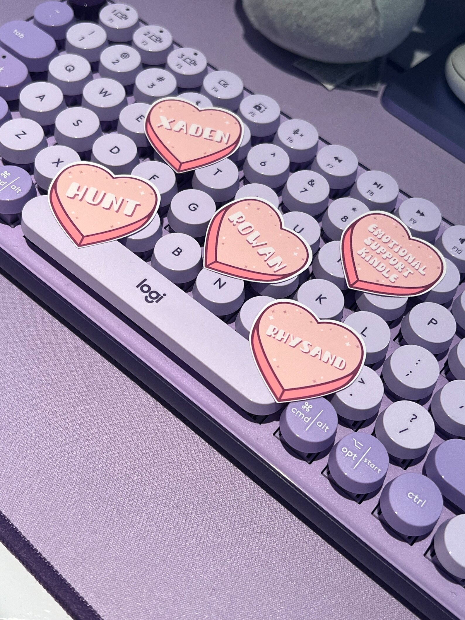 TOG Boys Candy Hearts Throne of Glass Stickers VINYL STICKER Sarah J ...