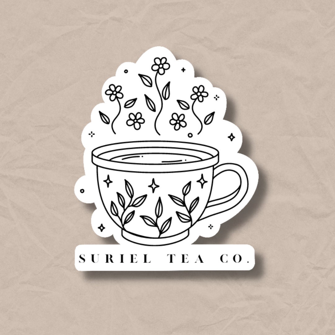 ACOTAR Suriel Tea Co. Sticker VINYL STICKER Bookish Booktok Sjm - Etsy