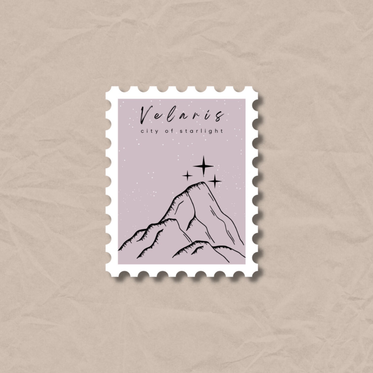 SJM Cities Stamp Sticker Pack VINYL STICKER Velaris City of Starlight ...