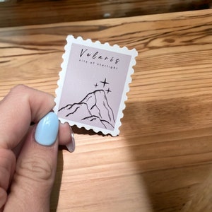 Velaris Stamp Sticker VINYL STICKER City of Starlight ACOTAR Sarah J ...