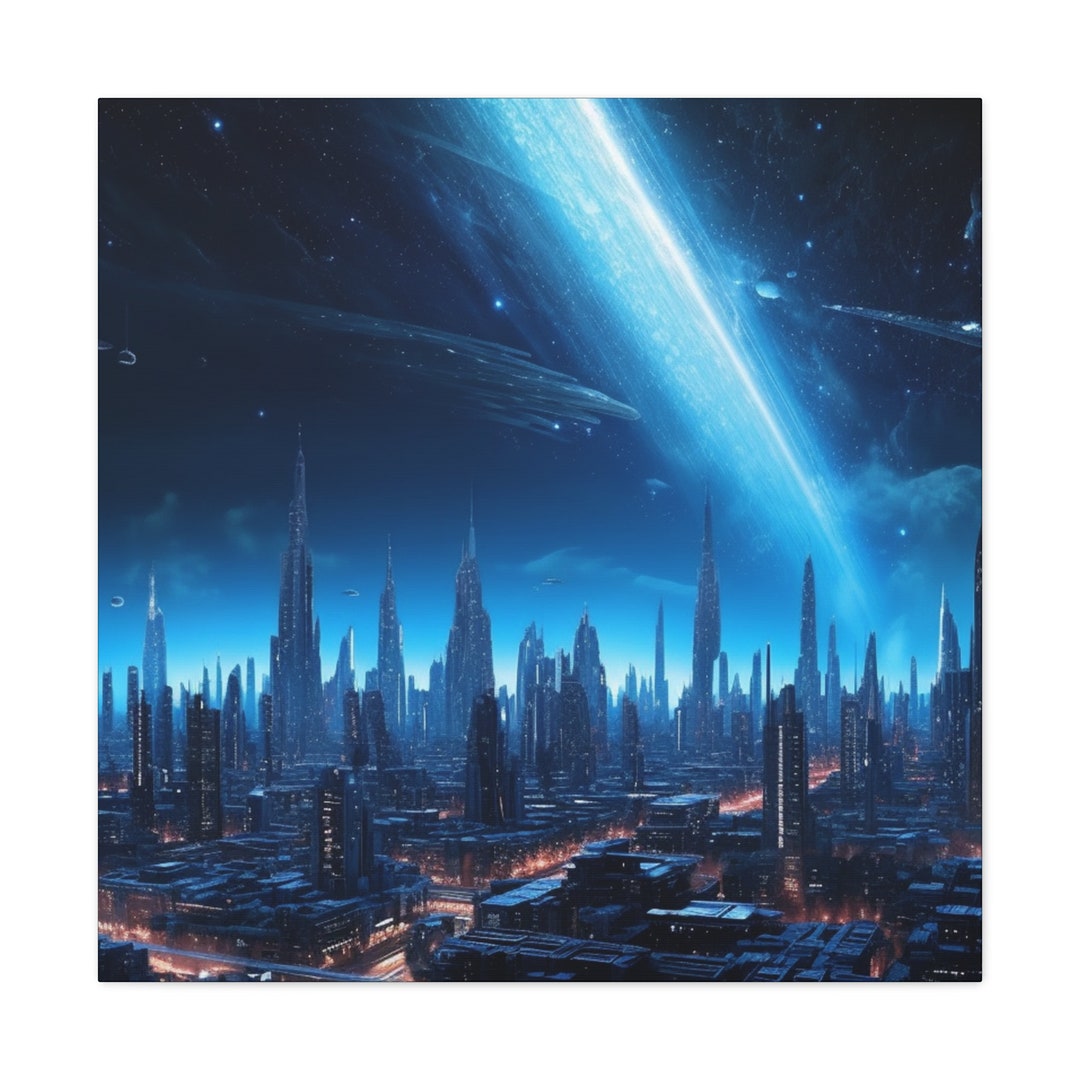 Sci-fi Extraterrestrial Metropolis A Futuristic Alien Cityscape - Etsy