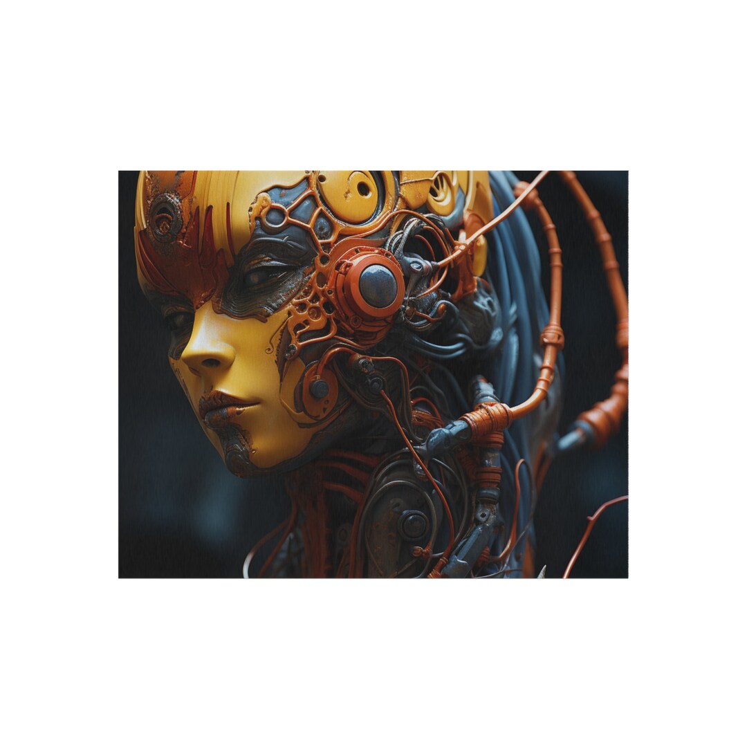 Real-life Cyborg Warrior Taking Over the World Outdoor Rug - Etsy