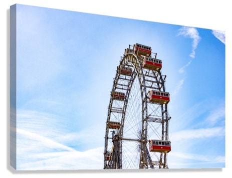 Vienna's Iconic Wiener Riesenrad Full Color Art Print - Etsy