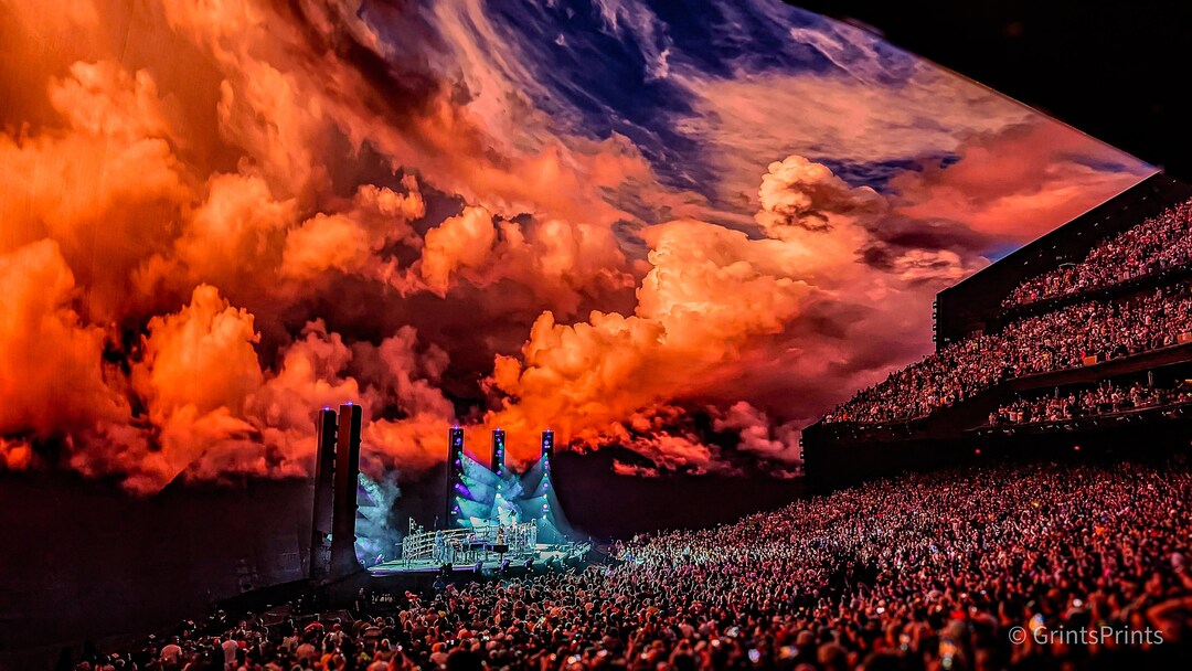 Phish Concert Poster: Serene 'divided Sky' Performance Graphic Sphere ...