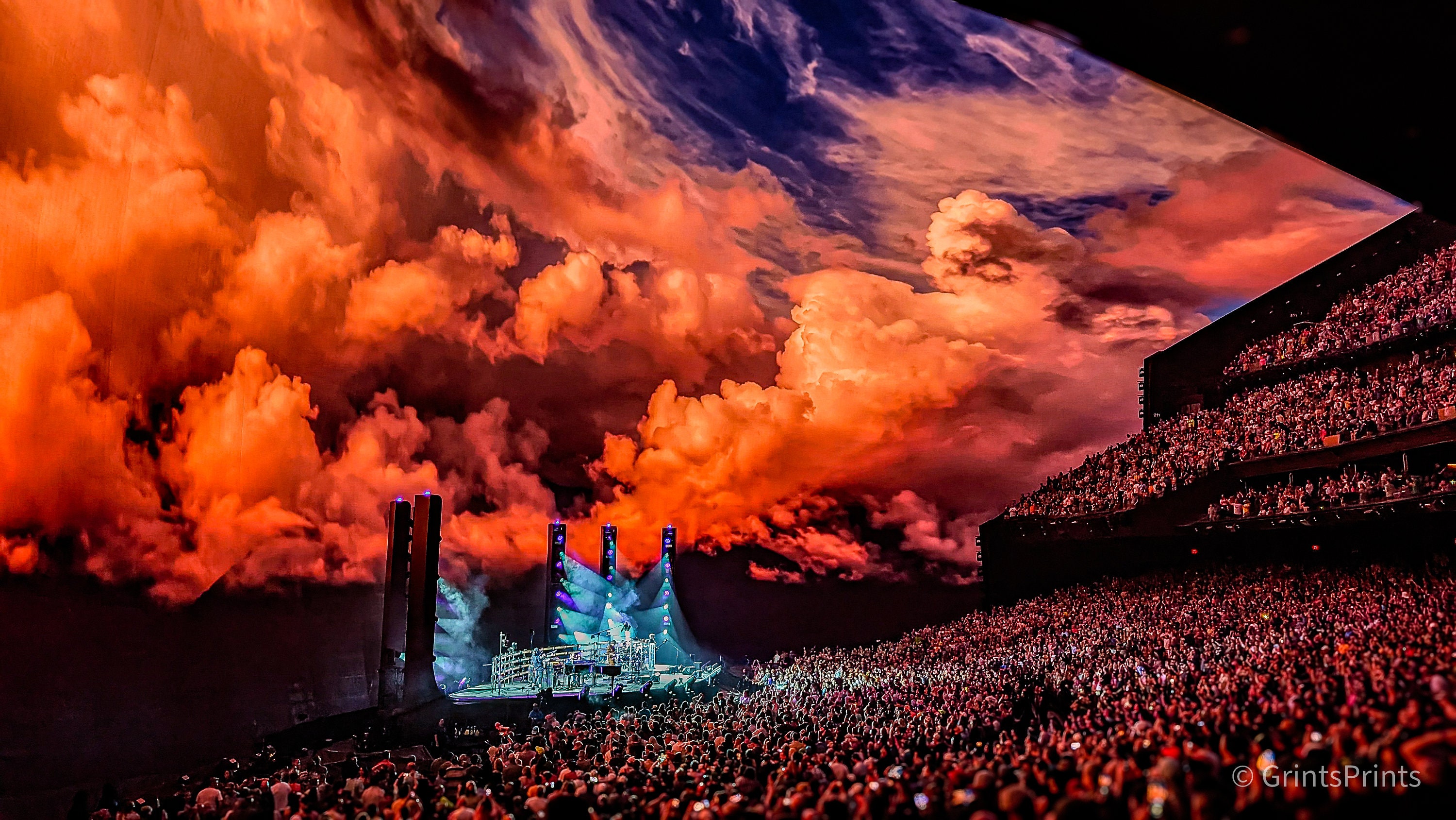 Phish Concert Poster: Serene 'divided Sky' Performance Graphic Sphere ...