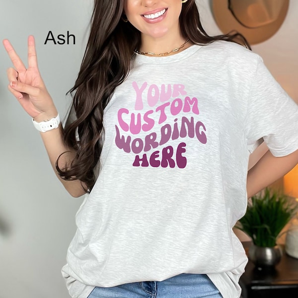 Custom Wording Retro Wavy - Etsy