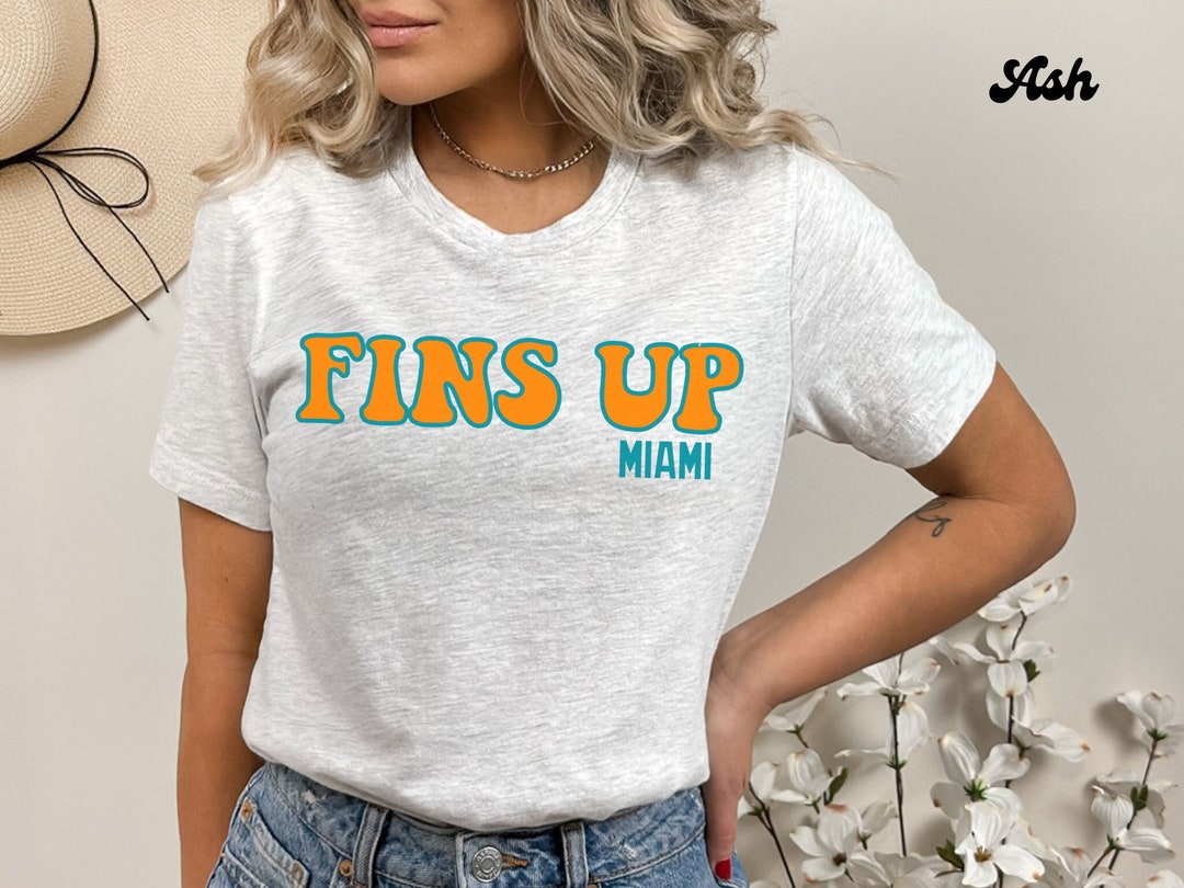 Fins Up, Miami Dolphins, Miami, Bella Canvas 3001 Unisex, Go Fins, Many ...