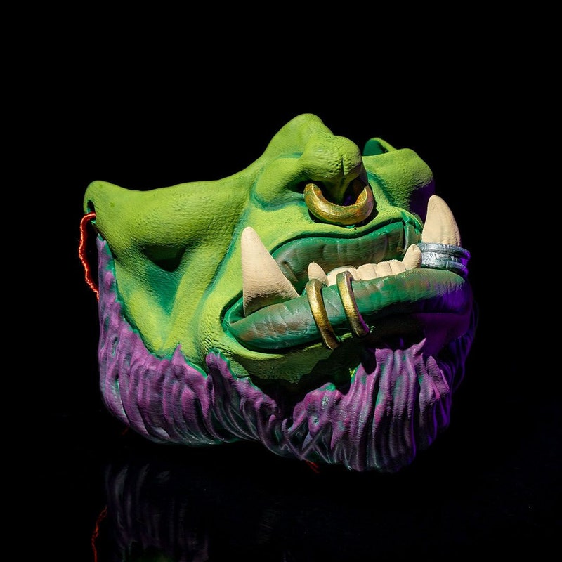 Green Skull Mask - Etsy