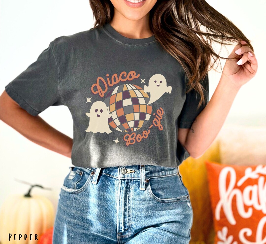 Disco Boo-gie T-shirt Cute Halloween Dance Tshirt Ghost Party T Shirt ...