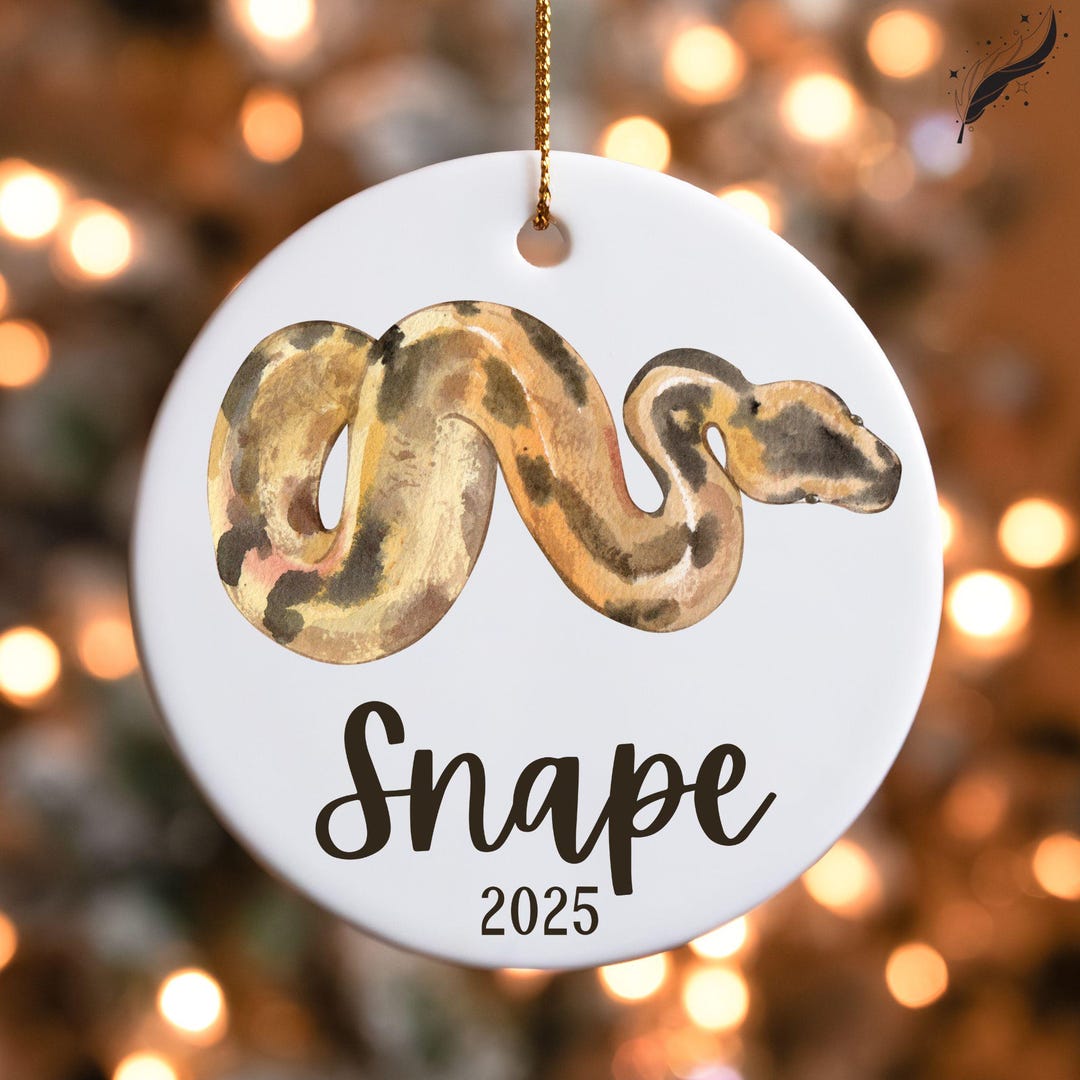 Personalized Ball Python Christmas Ornament - Etsy