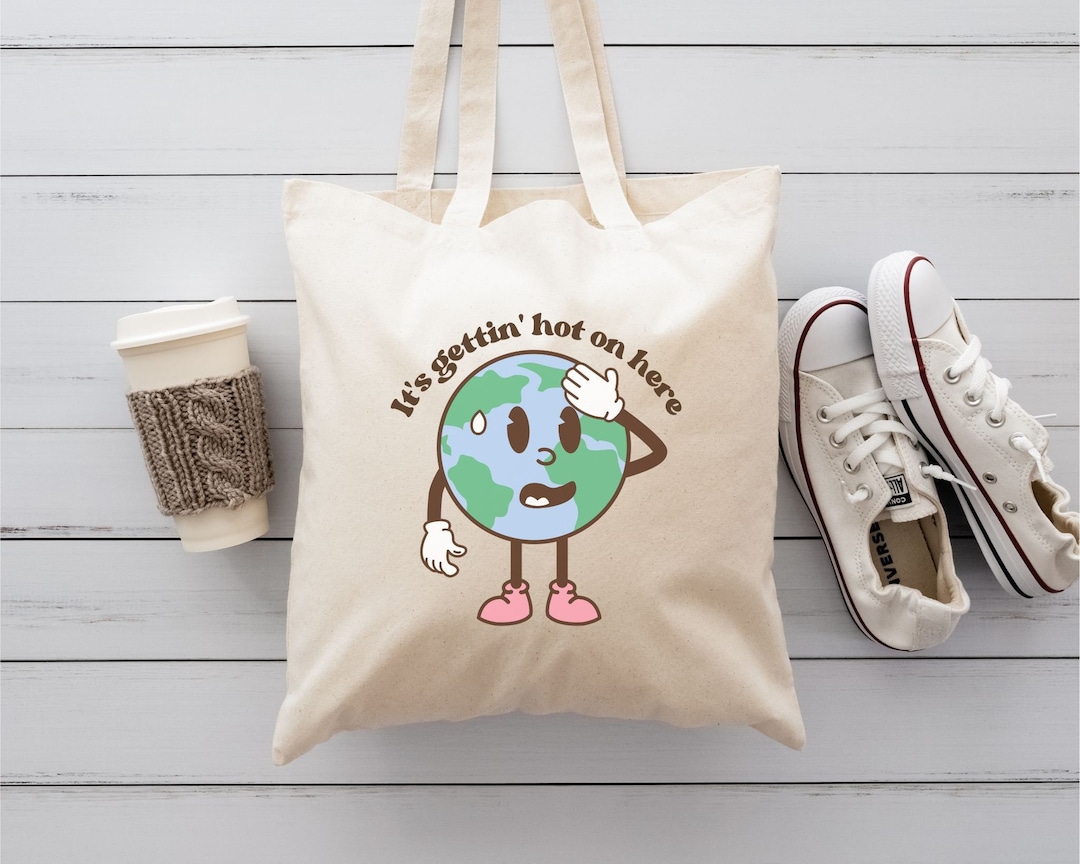 Eco-friendly Tote, Kinder Planet Tote, Reusable Bag, Climate Change ...