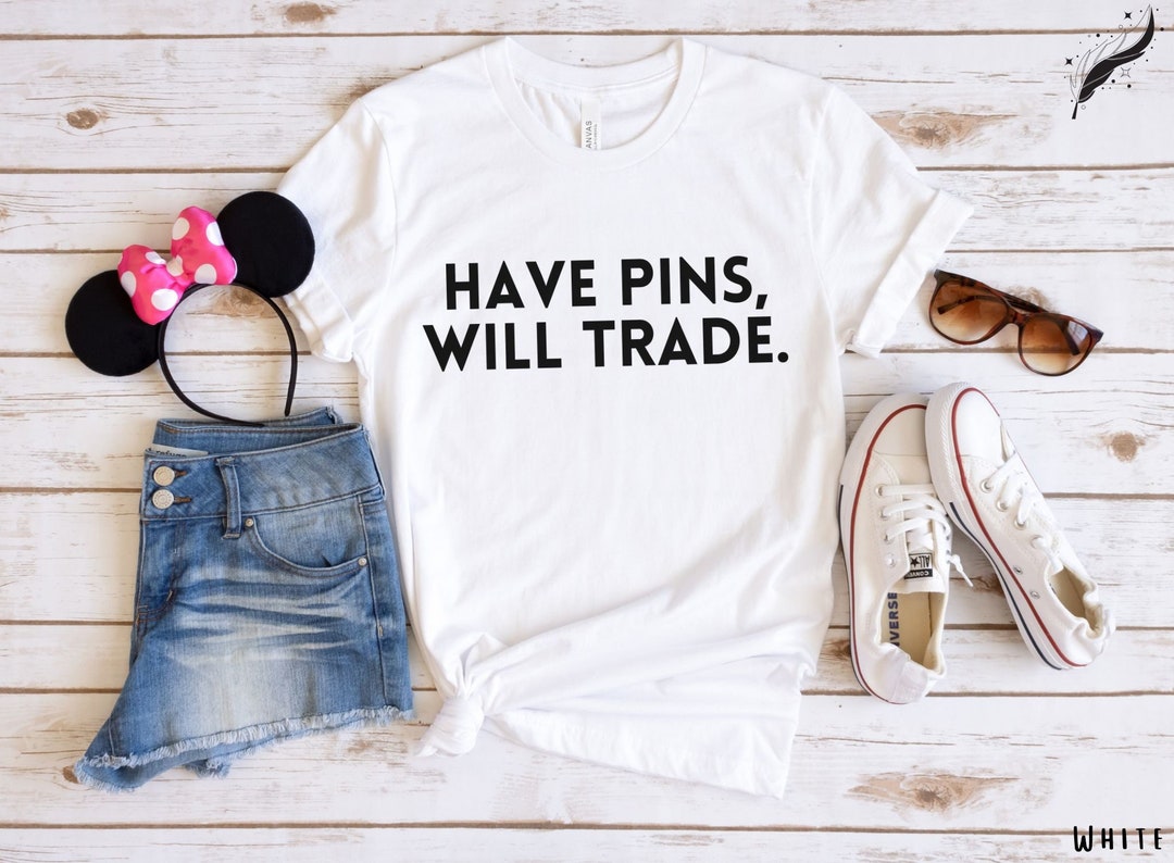 Pin Trading T-shirt Pin Trader Shirt Pin Collector Tshirt Pin Display T ...