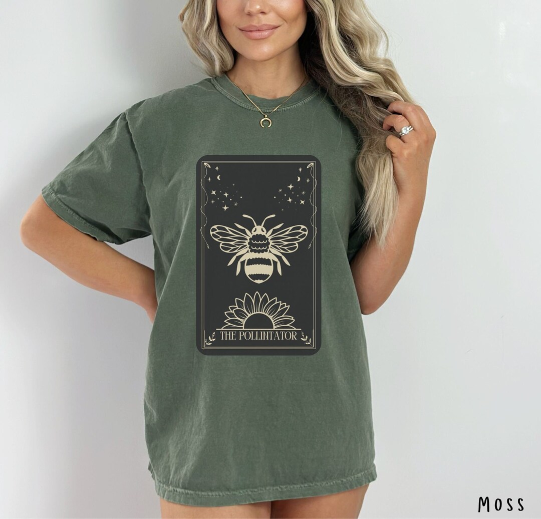 The Pollinator Tarot Card T-shirt, Comfort Colors Tee, Bumble Bee ...
