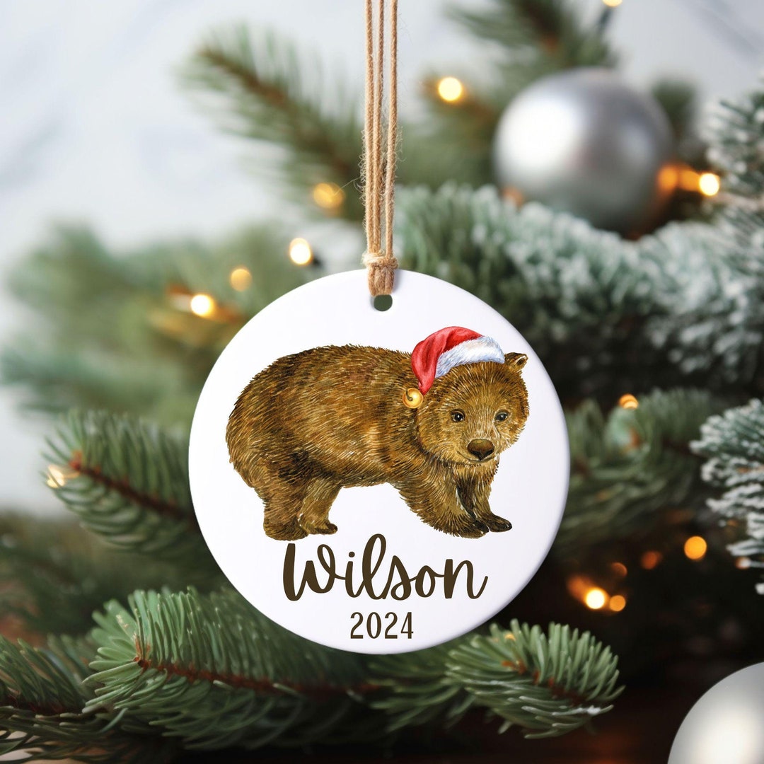 Personalized Wombat Ornament With Name and Year Christmas Gift for ...