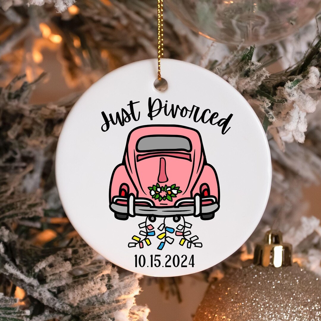Personalized Divorce Ornament Funny Divorcee Gift Customized Divorce ...