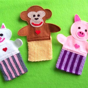 PINK PIGGY: Child's Hand Puppet Teach Fine Motor Skills - Etsy