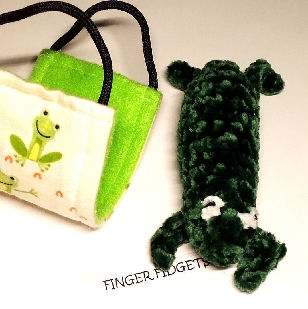4 FROG With TOTE Squishy Finger Fidgets Fun Stocking Stuffers - Etsy
