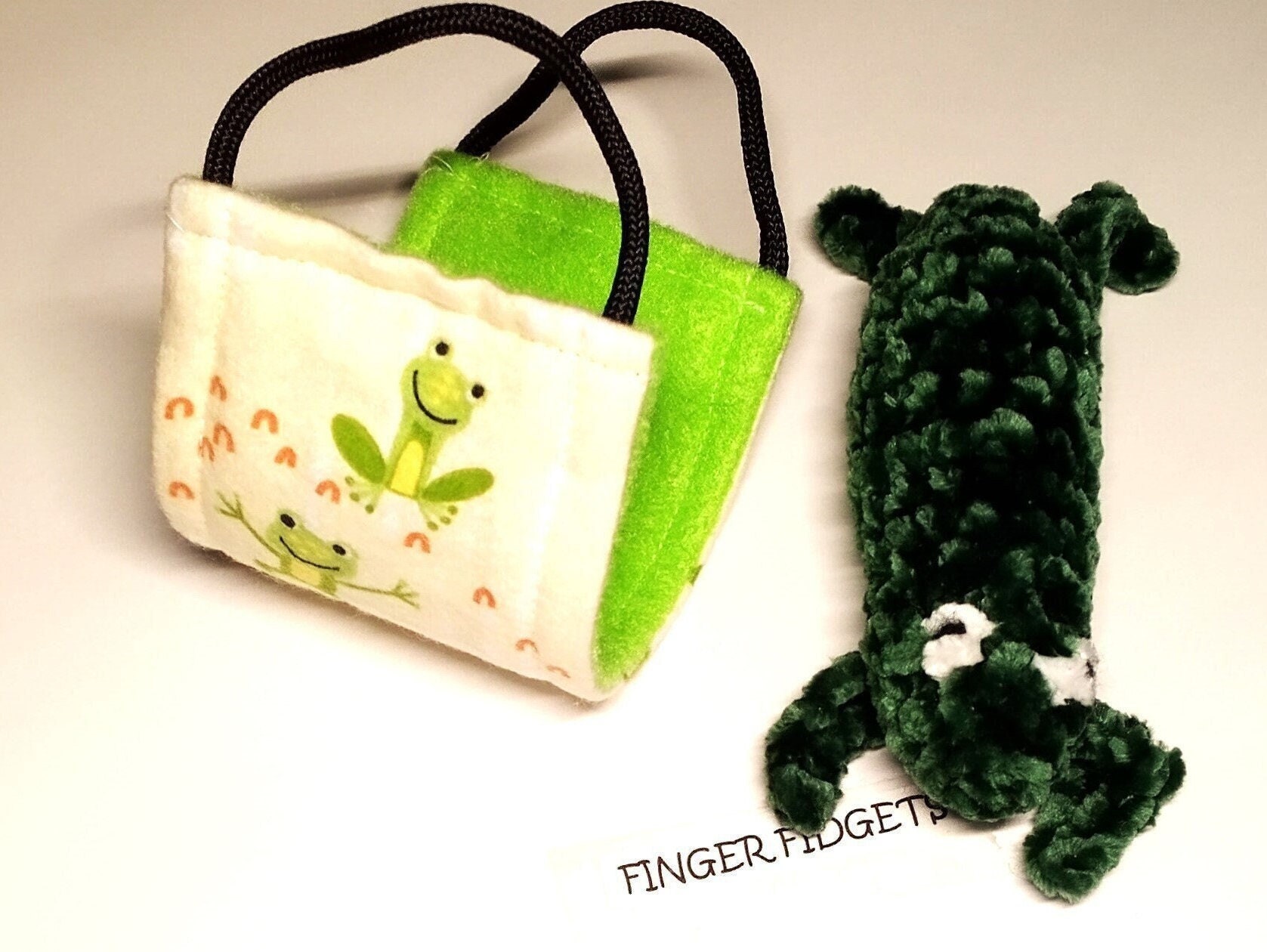 Adopt Me Today Froggy POCKET FRIEND: Squishy Ami Crochet Handy TOTE Fun ...